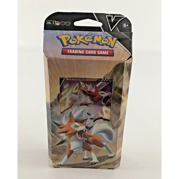 Toys | Pokemon Crashing Fangs Lycanroc V Battle Deck Playmat Metallic ...